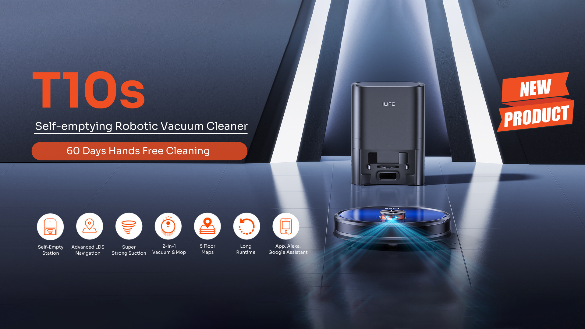 Introducing ILIFE T10s: The Revolutionary Self-emptying Robotic Vacuum