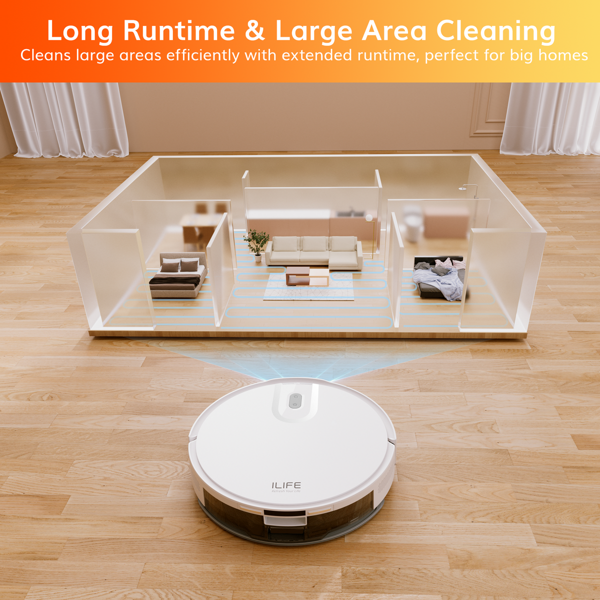 ILIFE V20 Dry & Wet Robot Vacuum Cleaner and Mop - New Launch