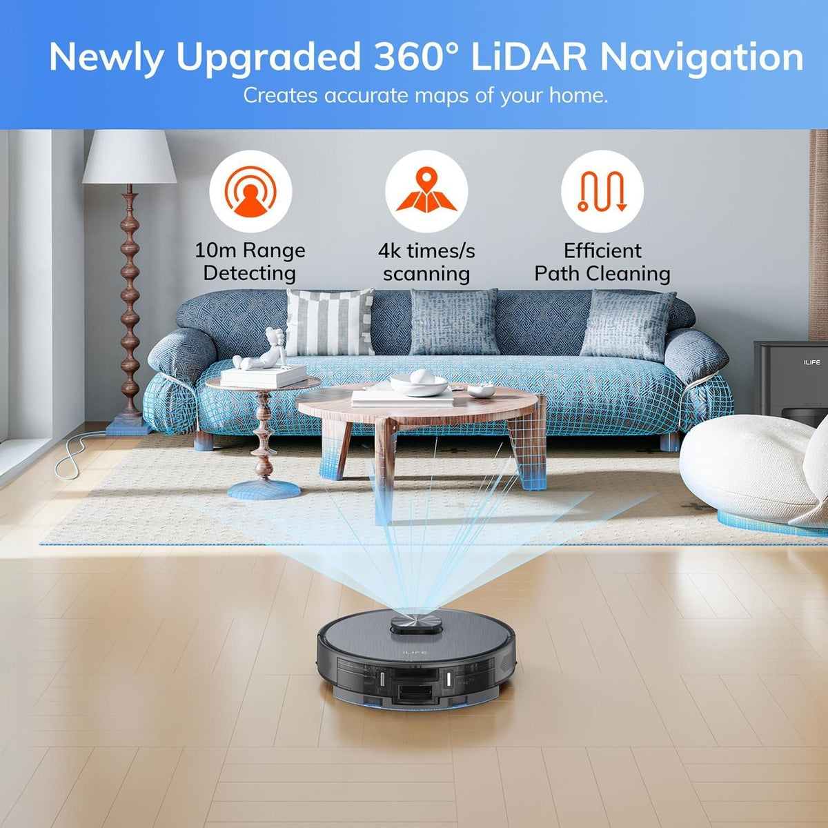 ILIFE T20s | Advanced Self-Emptying Robot Vacuum & Mop