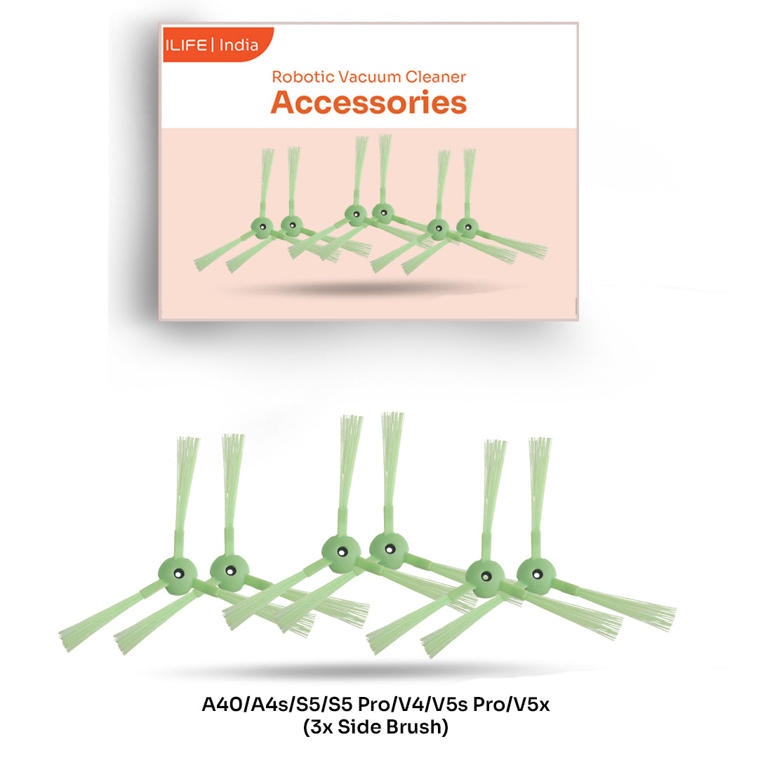 ILIFE A40/A4s/S5/S5 Pro/V4/V5s Pro/V5x Green Side Brush for Efficient ...