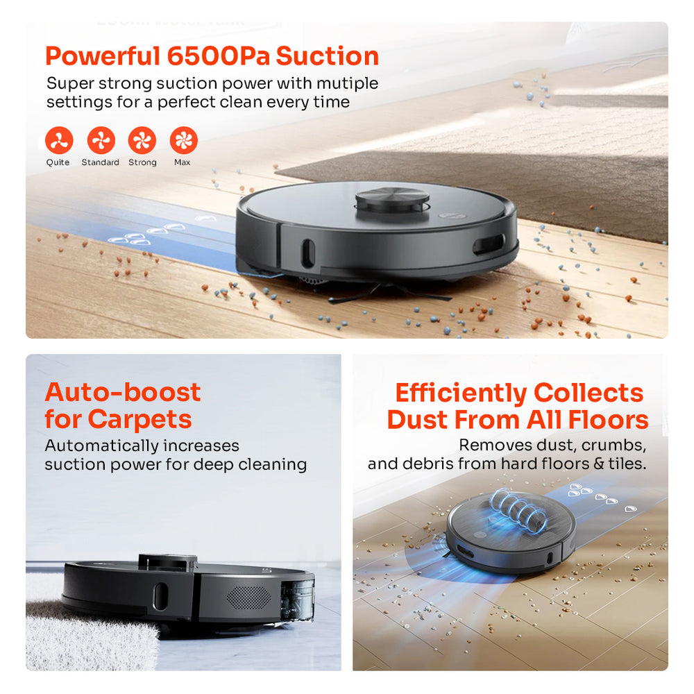 ILIFE T20s Pro - Advanced LDS Self-Emptying Robotic Vacuum and Mop with ...