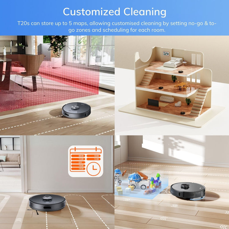 ILIFE T20s | Advanced Self-Emptying Robot Vacuum & Mop