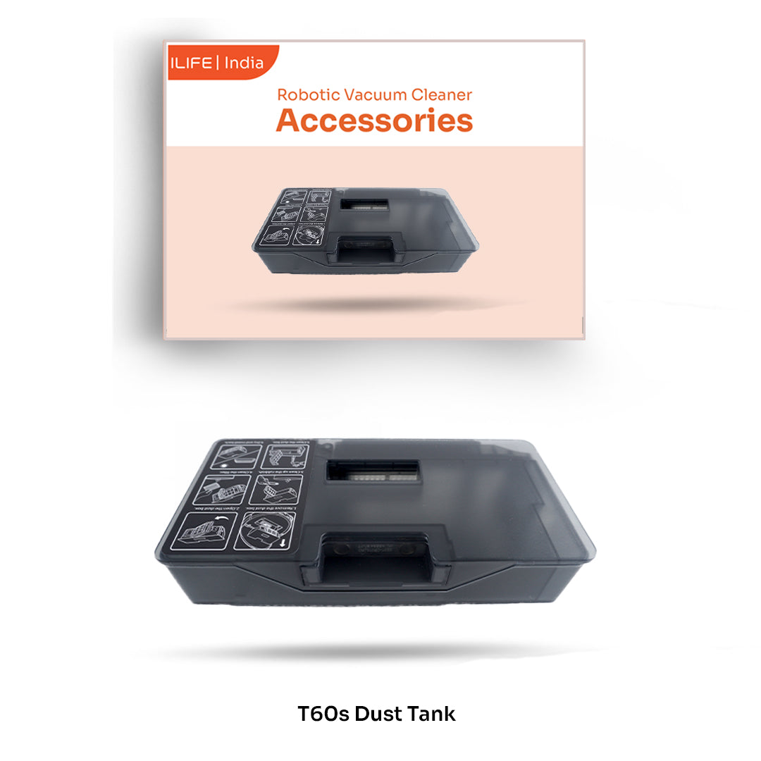 ILIFE T60s Robot Vacuum Dust Tank | Efficient Dirt Storage