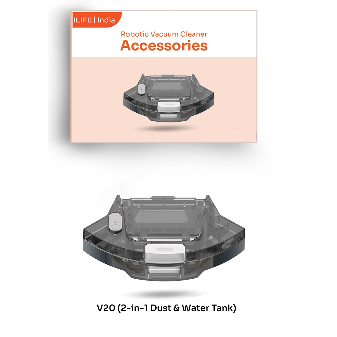 ILIFE V20 Hybrid Dust & Water Tank | Efficient Dirt Storage