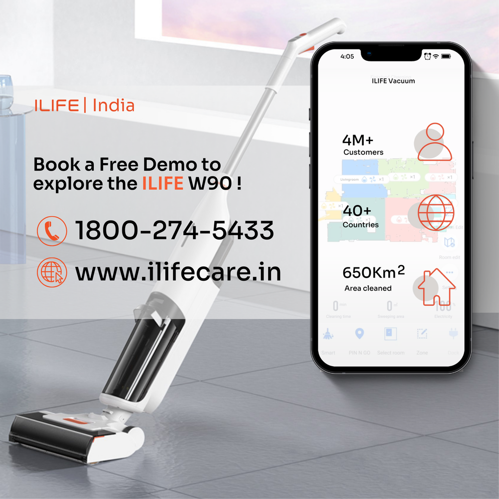 ILIFE W90 | DRY & Wet Cordless Stick Vacuum Cleaner