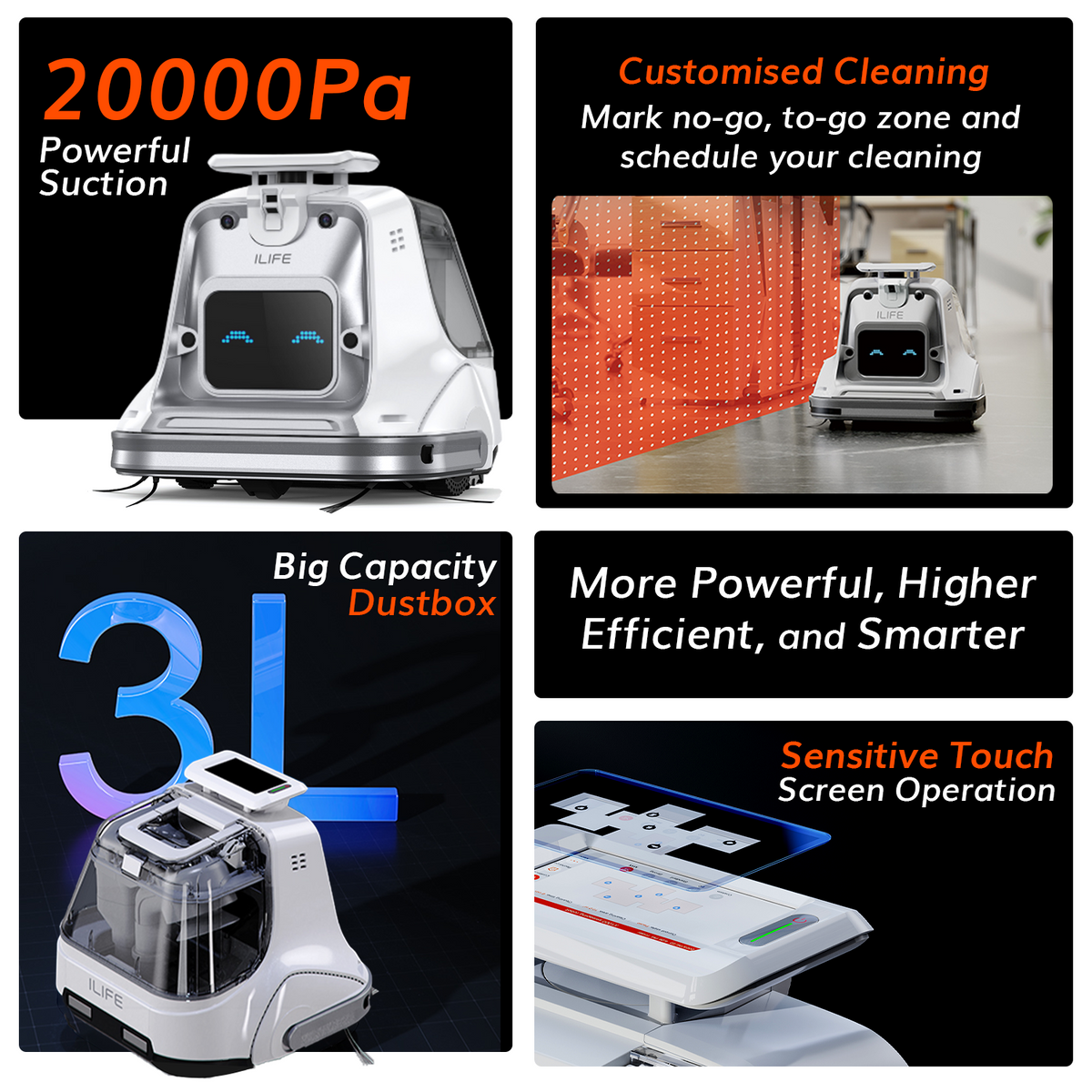 ILIFE X1000 | AI Robot Vacuum for Home & Business