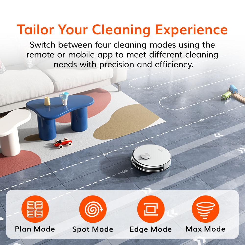 ILIFE A30 Pro - Advanced LiDAR Self-Emptying Robotic Vacuum and Mop with 5000Pa Strong Suction