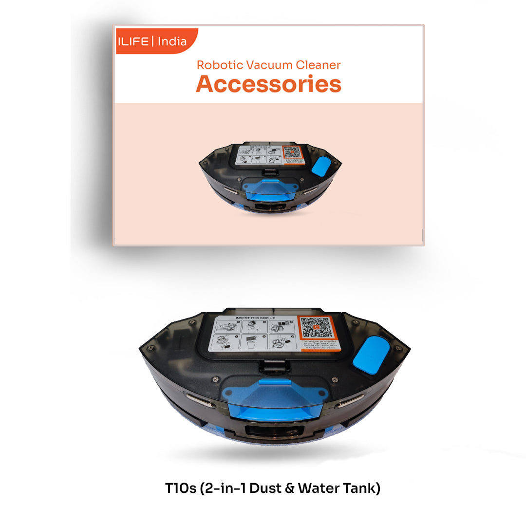 ILIFE T10s Hybrid Dust & Water Tank | Efficient Dirt Storage