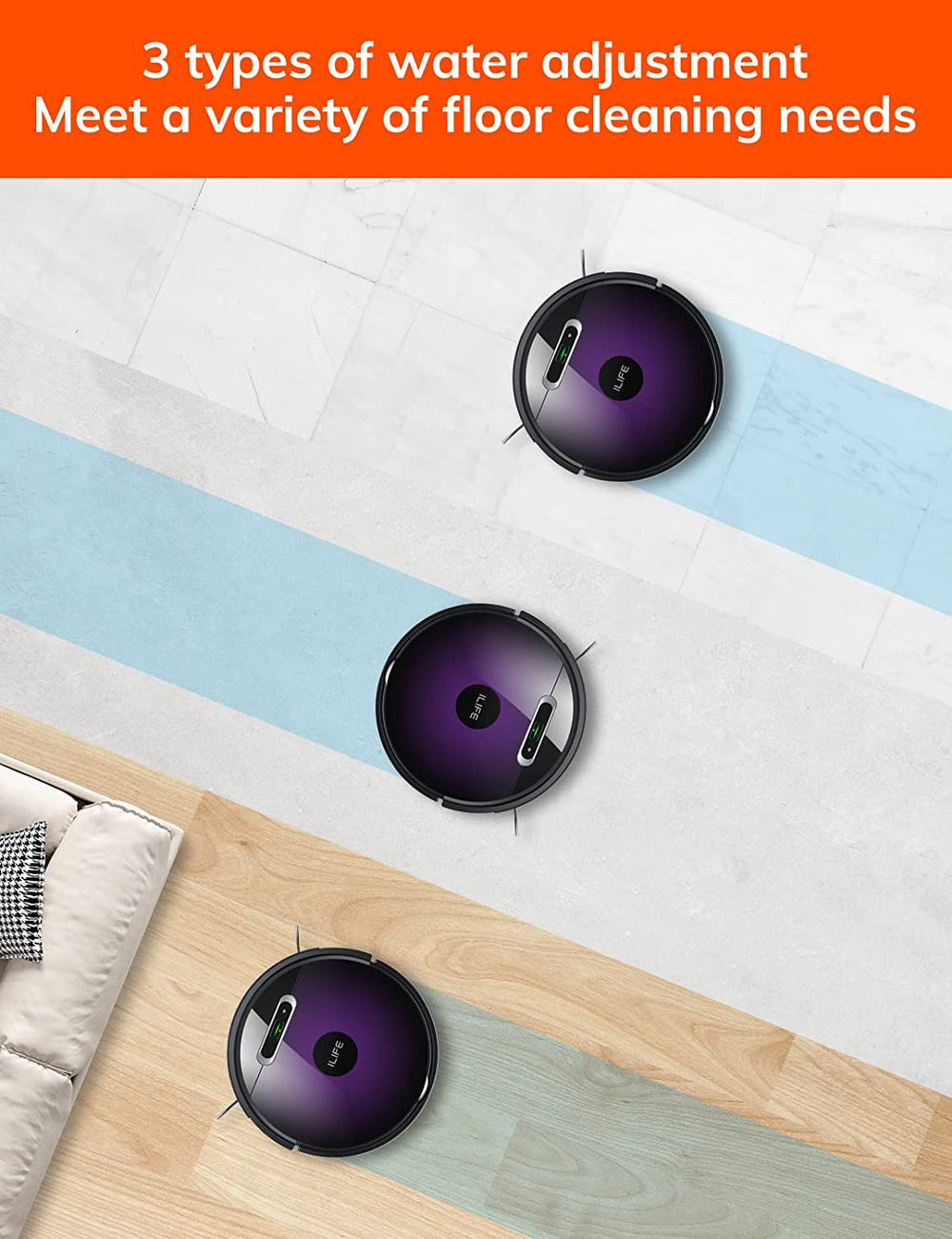 ILIFE V3s Max Automatic Robotic Vacuum Cleaner - Home Cleaning Product