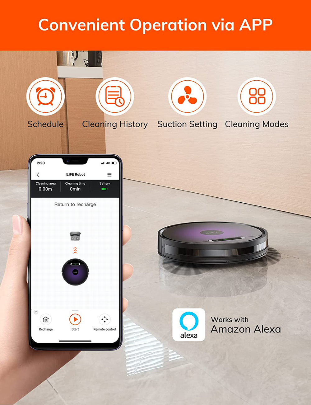 ILIFE V3s Max Automatic Robotic Vacuum Cleaner - Home Cleaning Product